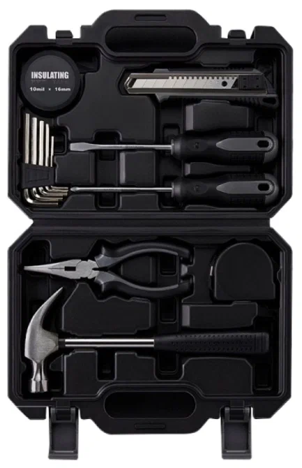Набор инструментов Jiuxun Tools Ninety Toolbox 12 in 1 (Black/Черный)
