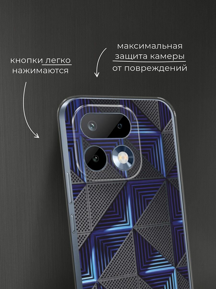 Силиконовый чехол на Realme 16 Pro / Реалме 16 Про с принтом IBM — фото 1