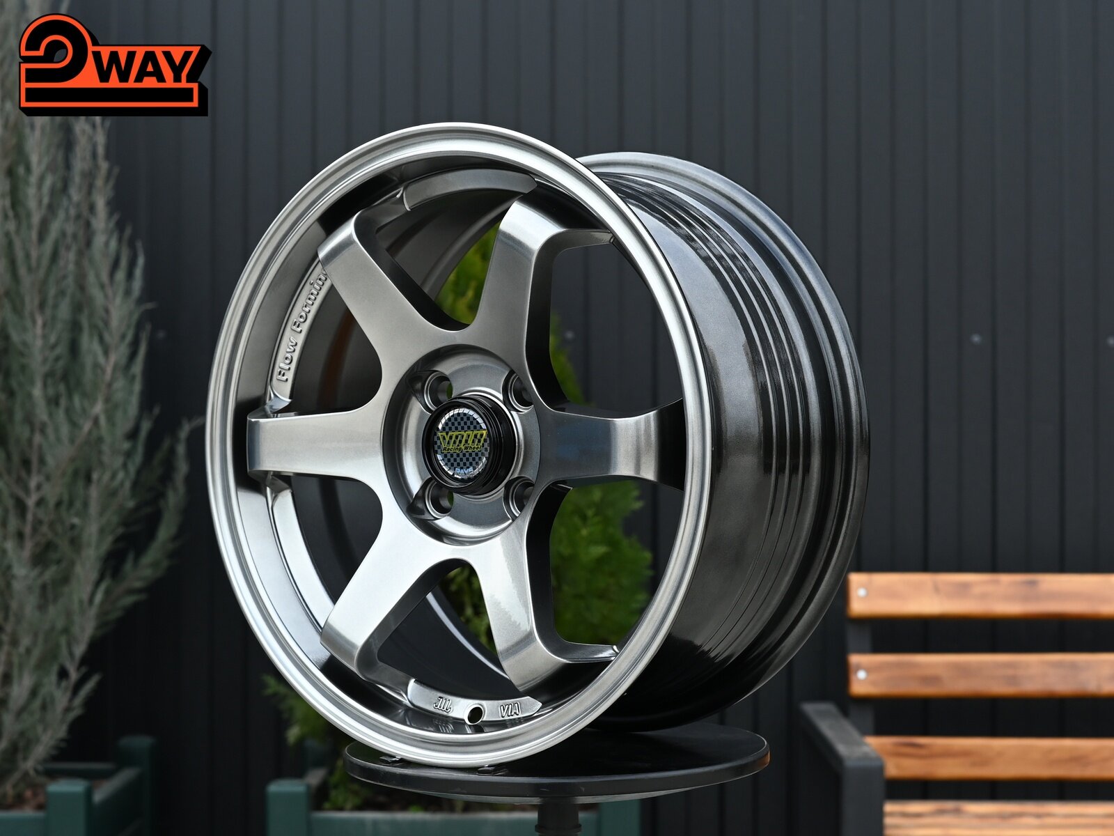 Комплект литых дисков R15 Taigiro Street 7.0J ET35 4*100 Темный хром