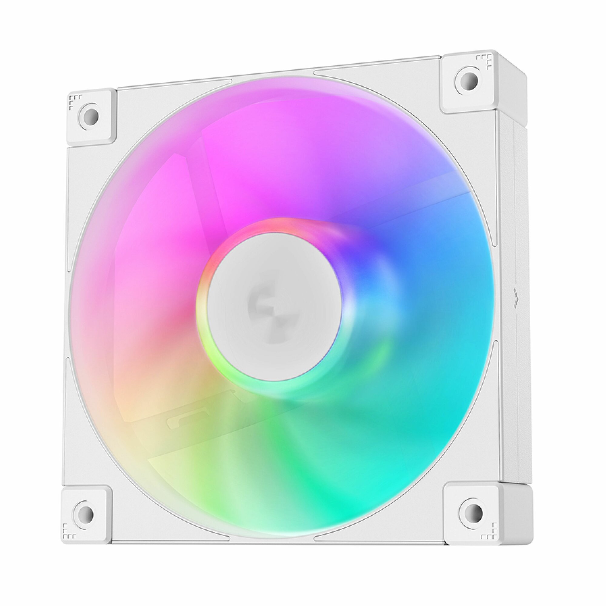 Вентилятор для корпуса DEEPCOOL FD12 ARGB WH 120x120x25мм (PWM, ARGB, белый, 400-2050об/мин) Color BOX