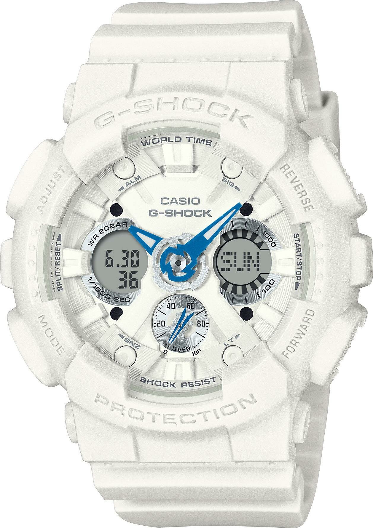 Наручные часы CASIO, голубой, белый — фото 1