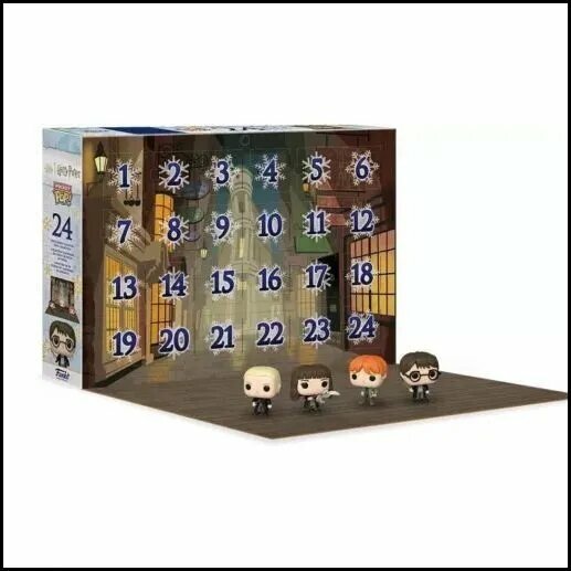 Адвент-календарь Harry Potter Pocket POP! 24 Piece Advent Calendar Виниловая коллекция для праздника Рождество — фото 1