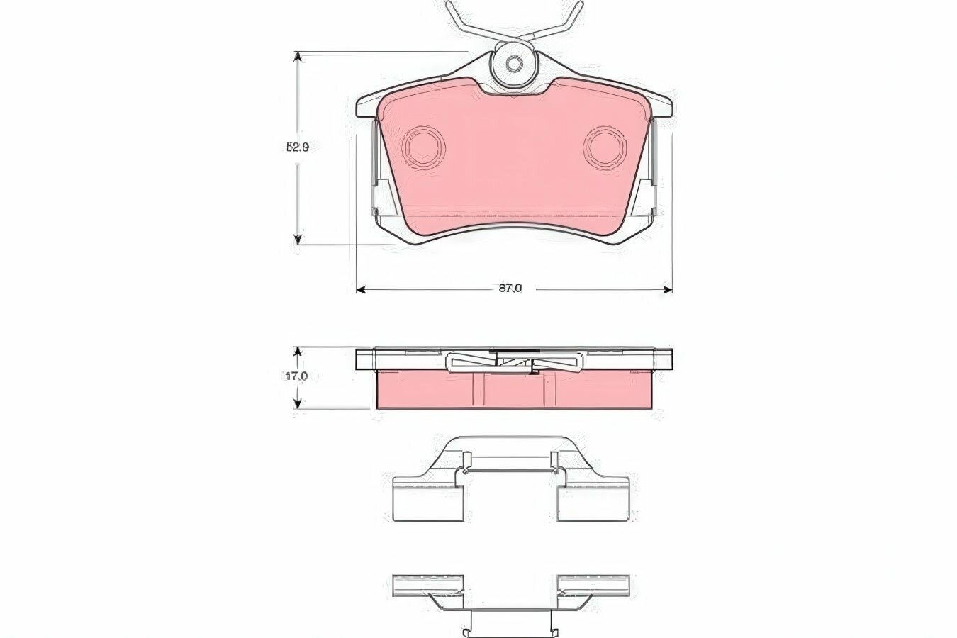 Колодки тормозные дисковые, для Ауди A8 D2 2000-2002, Шкода Октавия 1 2001-2006, Фольксваген Бора 1999-2005, 1 1998-2005, Гольф 4 2001-2007 арт GDB1416