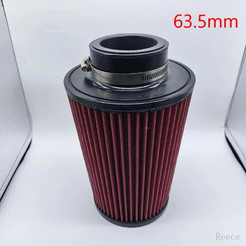 Воздушный фильтр конусный 63.5 мм Long Red, универсальный