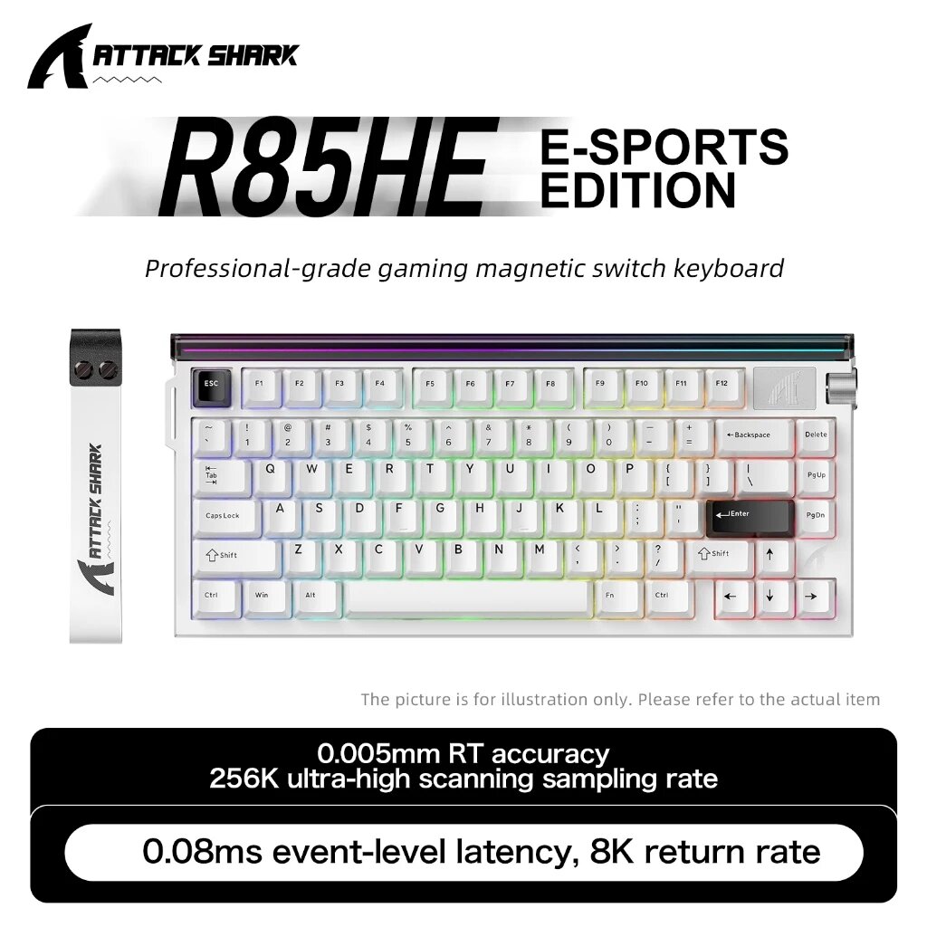 Игровая клавиатура ATTACK SHARK R85HE магнитная RGB