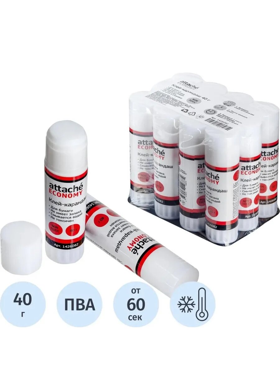 Универсальный клей-карандаш для творчества и учебы