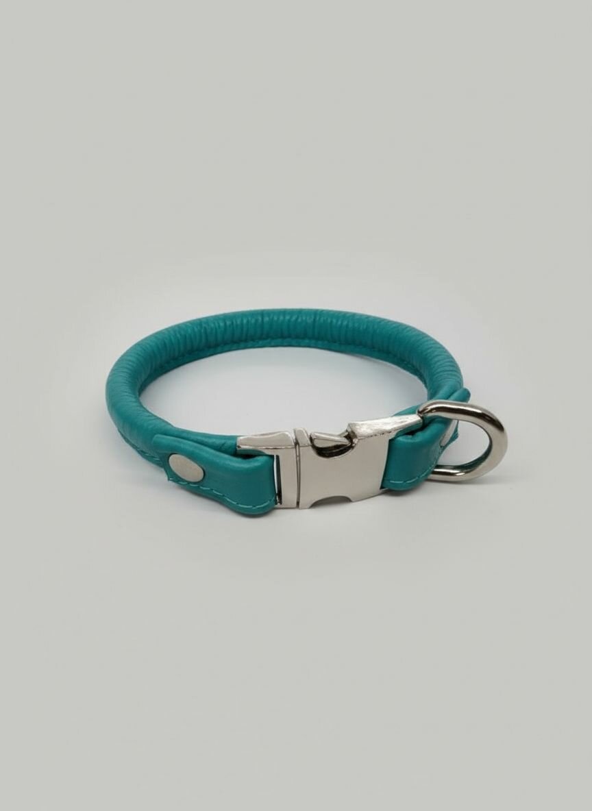 Ошейник кожаный круглый круглого сечения для собак Astarta dog