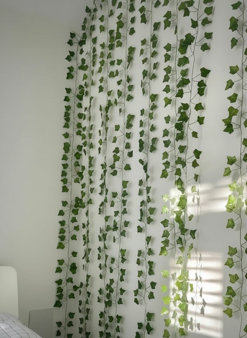 Лианы плюща искусственные для декора 12 шт