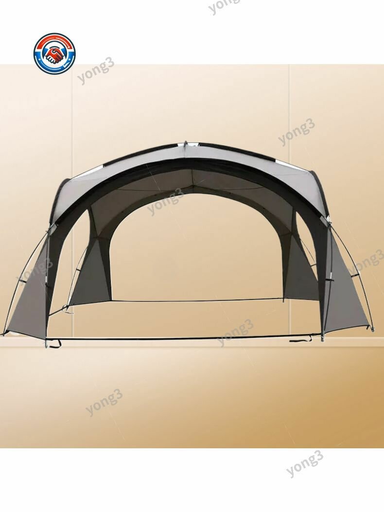 Беседка шатер 420х420х230 см хаки, легкий складной навес для дачи и кемпинга, защита от дождя и солнца, быстрая установка, компактный в багажник