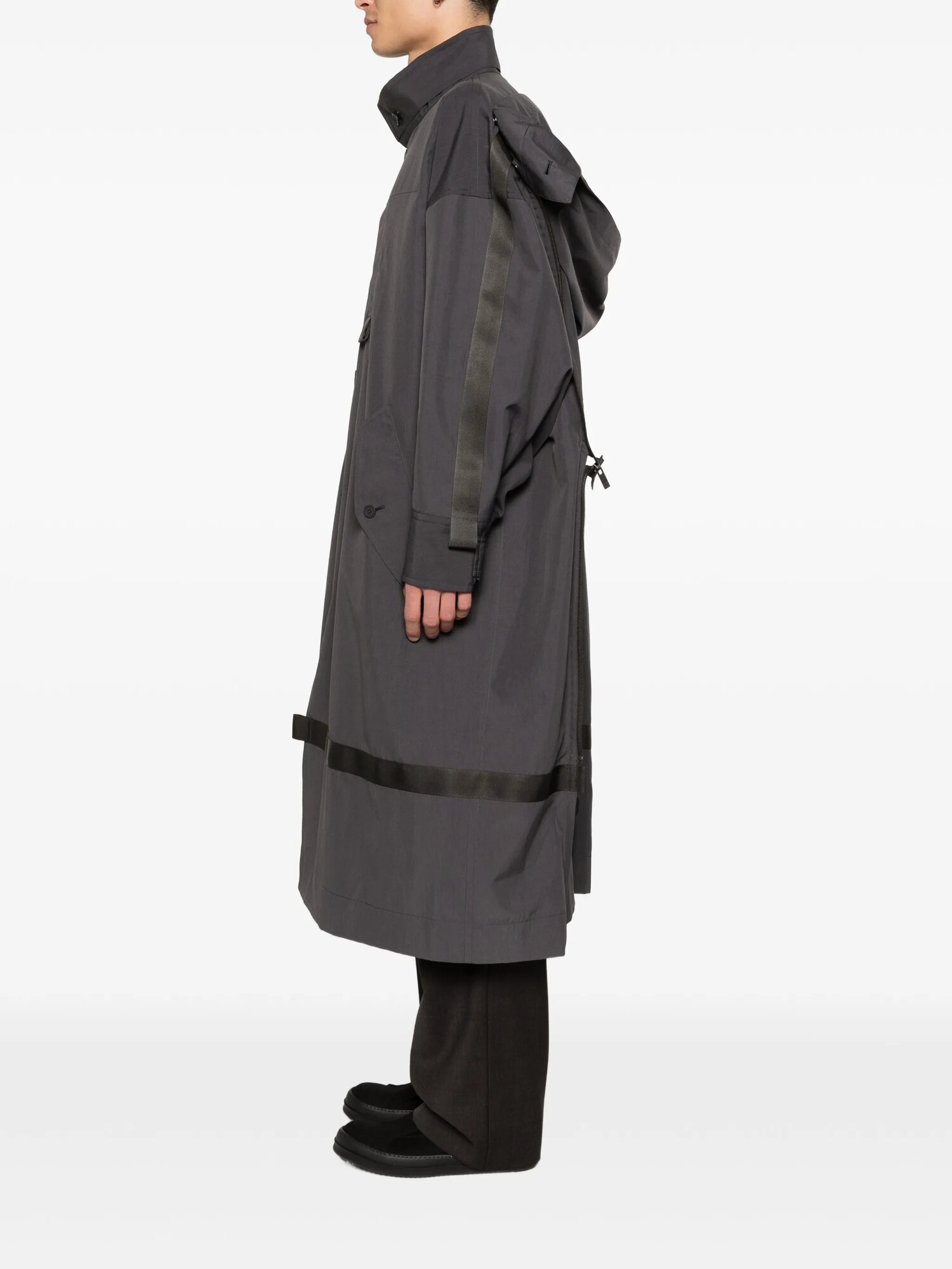 Пальто HOMME PLISSE ISSEY MIYAKE Ribbon pocket coat, размер 50 — фото 1