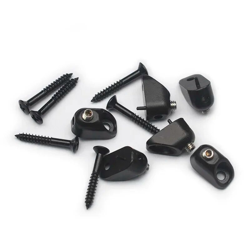 Черный гитарный мост GETMUSIC 6 шт. Black Locker