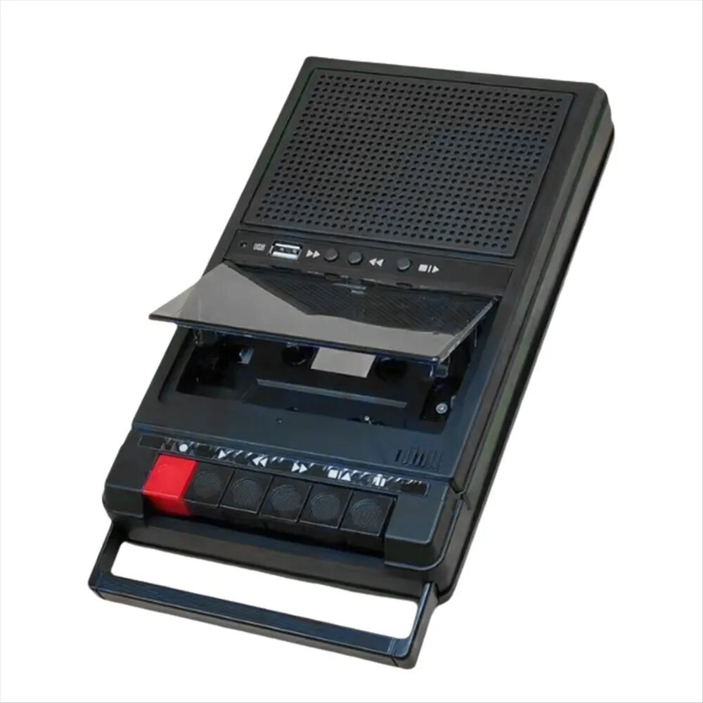 Многофункциональный ретро-портативный кассетный USB-плеер, магнитофон, музыкальный плеер со встроенными Bluetooth-динамиками.