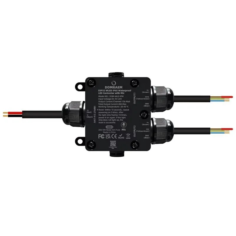 ESP32 WLED LED Контроллер С Реле IP65