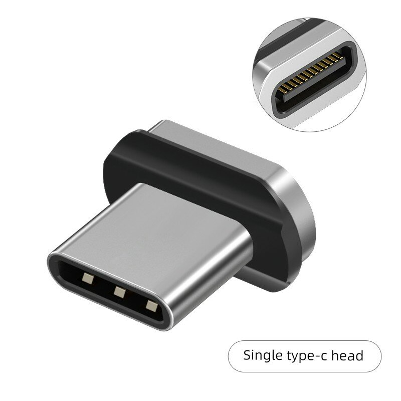 Тип-C магнитный адаптер с одним магнитным TC-коннектором, совместимость с Apple MacBook, Huawei, Xiaomi, Nintendo Switch