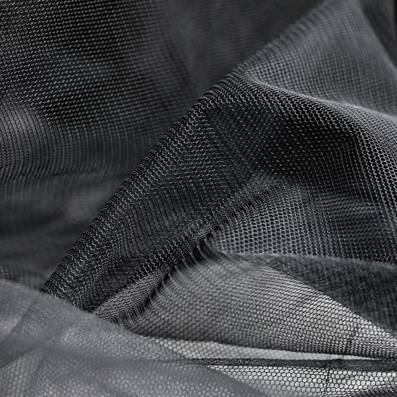 Закаленная шестиугольная сетчатая ткань для глаз, белая прозрачная тонкая свадебная одежда, юбка, кружевная