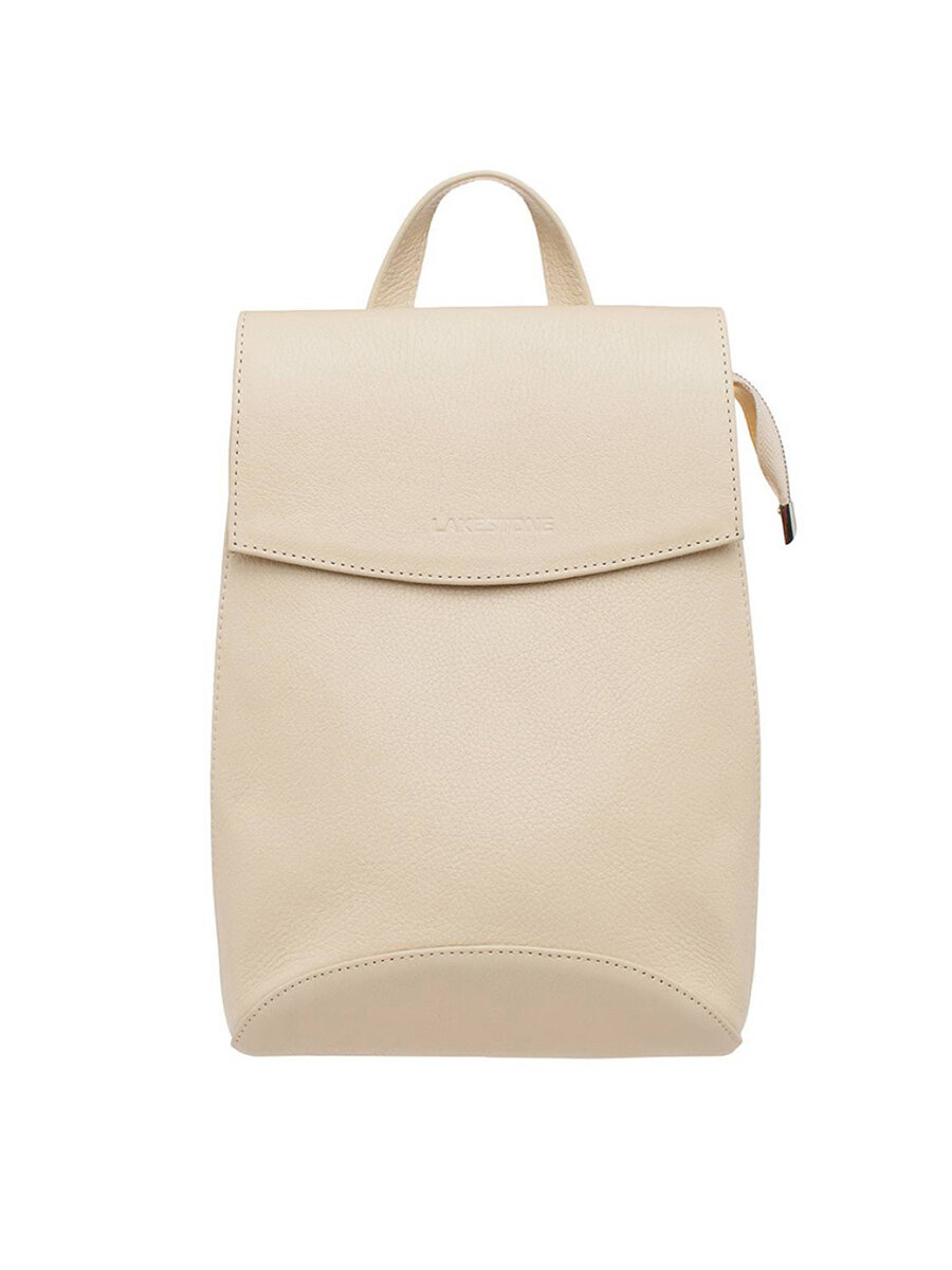 Рюкзак LAKESTONE Ashley Beige, 100% кожа, отделение для ноутбука