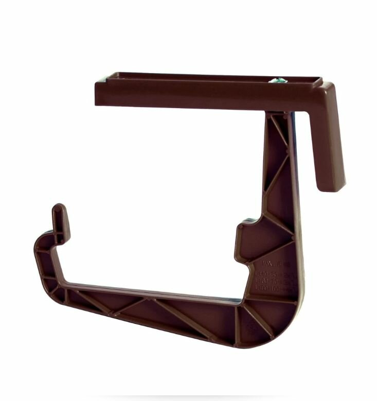 Держатель для балконного ящика пластиковый Hangplast коричневый 25х19 см