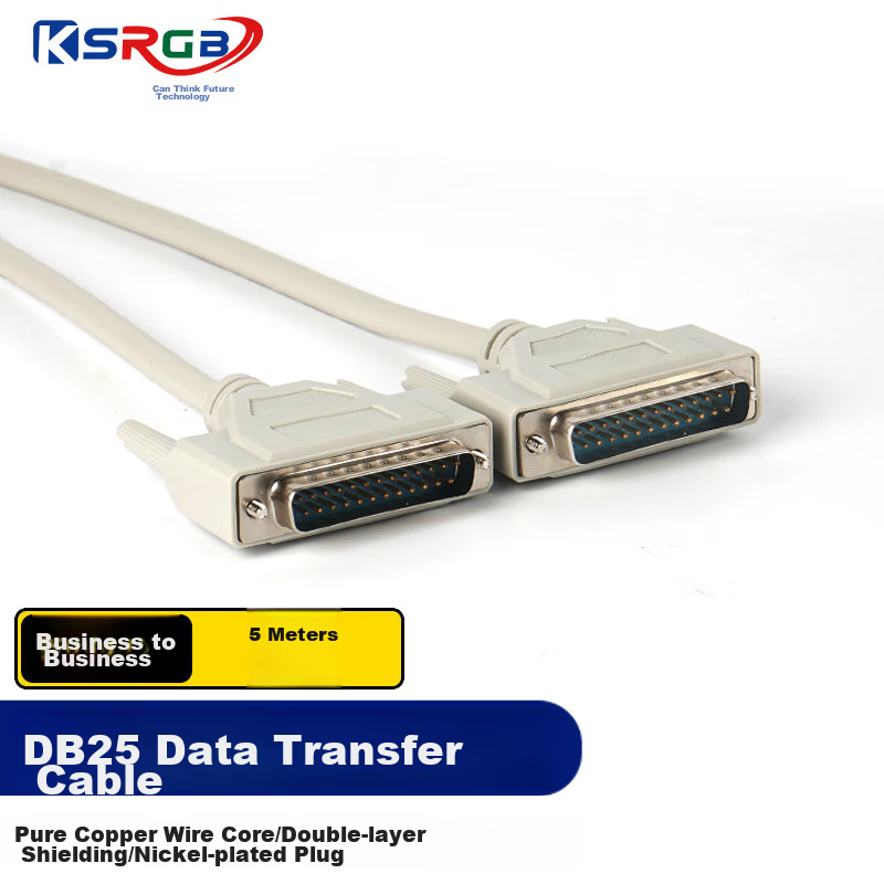 Кабель KSRGB DB25 параллельного порта 5 м мужской-мужской для подключения принтера к компьютеру Модель：DB25