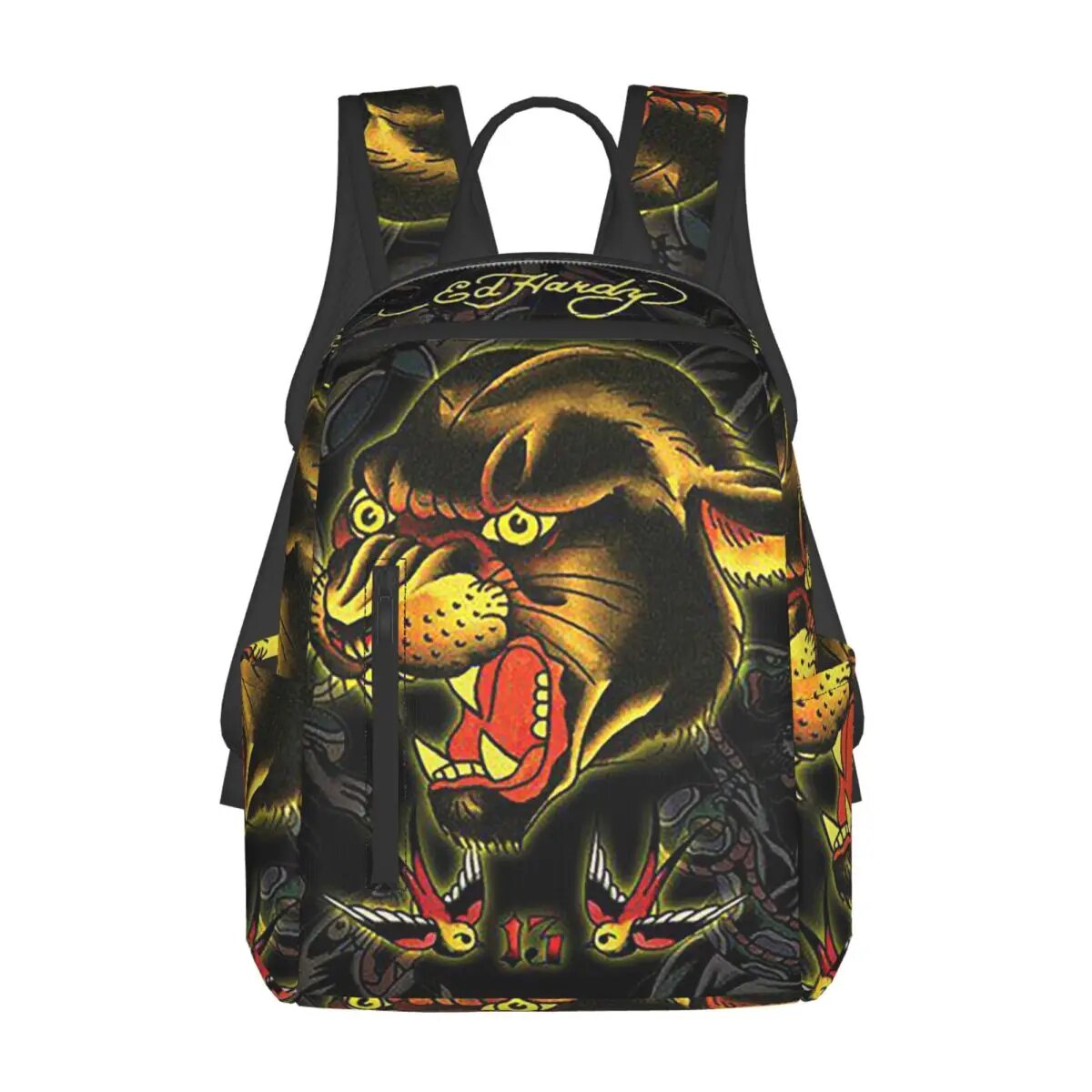 Рюкзак Ed-hardy Tattoo Tiger Skull, вместительный рюкзак для мальчиков и девочек, школьная сумка, сумки на плечо для мужчин и женщин