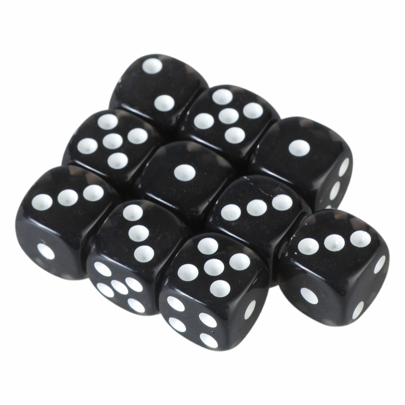 Прозрачные акриловые 6-гранные кубики с цифрами для детей