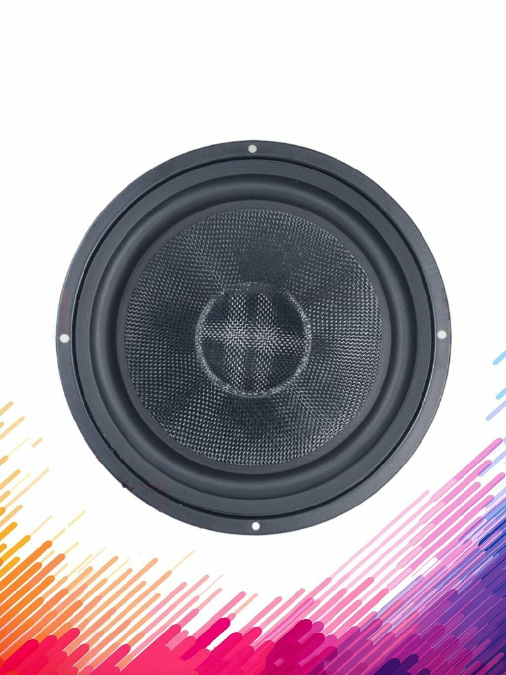 Погодоустойчивые широкополосные динамики из стекловолокна, 8-дюймовый черный