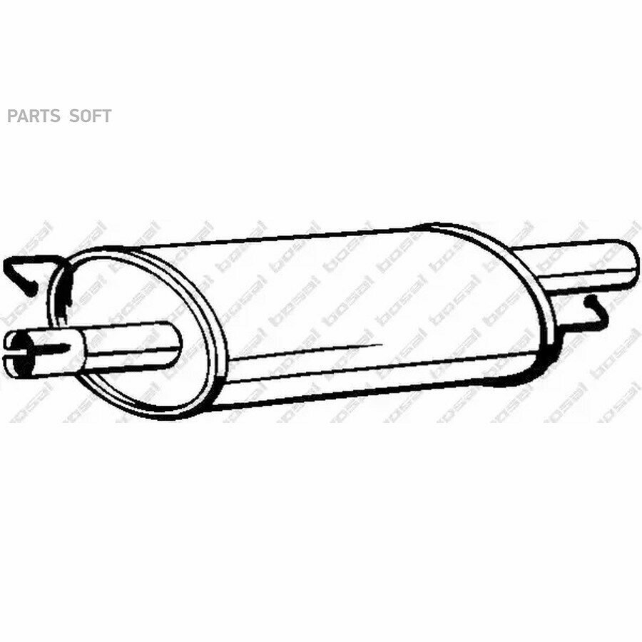 BOSAL 233-577 Глушитель центральный