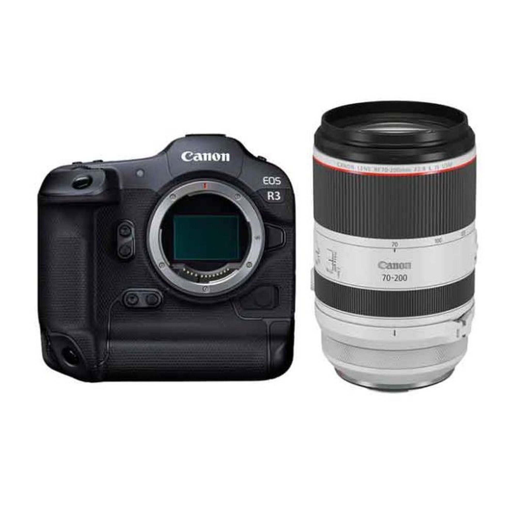 Фотоаппарат Canon EOS R3, RF 70-200mm f/2.8 L IS USM, Bluetooth, Wi-Fi, черный