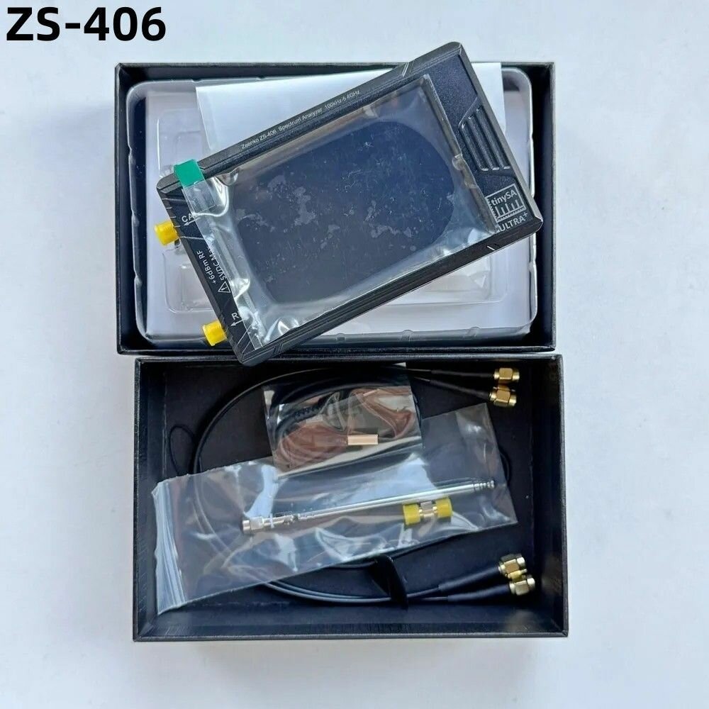 Портативный анализатор спектра tinySA ULTRA Plus ZS406