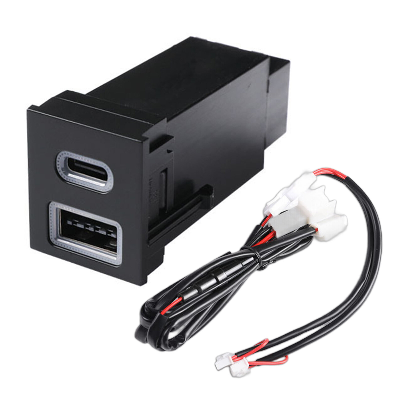 Универсальные автомобильные зарядные устройства с разъемами USB Type C общей мощностью 36 Вт