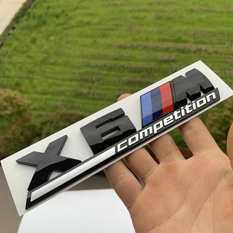 Модификация эмблемы BMW Thunder Edition для X3M, X4M, X5M, X6M, M2, M5, M4: задняя эмблема, наклейка с номером, логотип.
