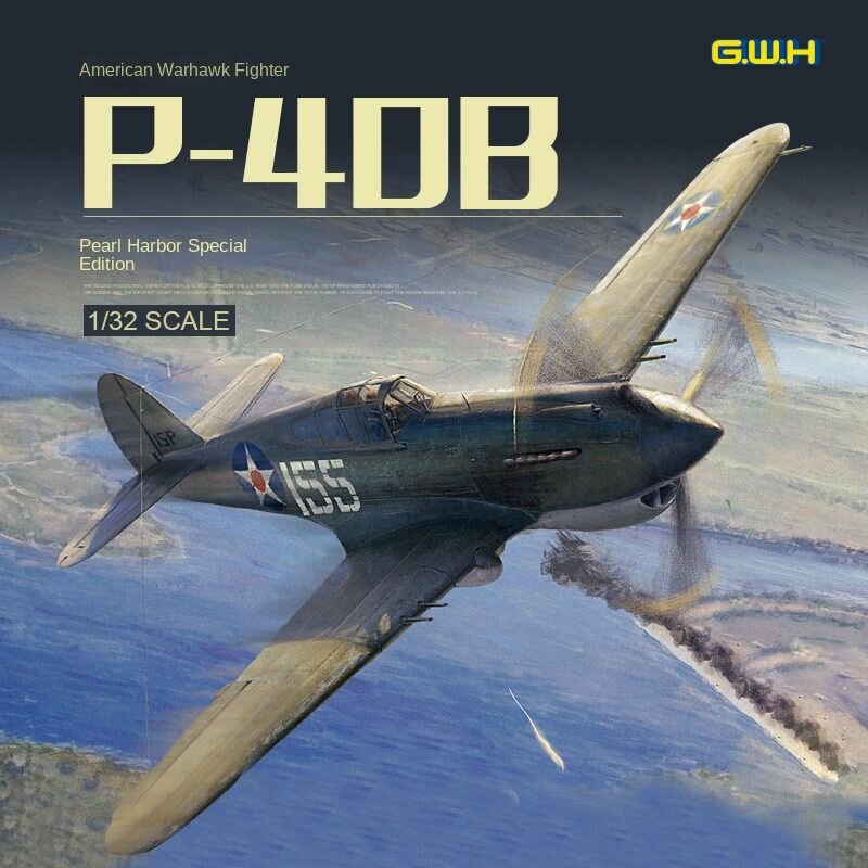 Сборная пластиковая модель Great Wall Hobby L3202, P-40B Перл-Харбор в масштабе 1/32 детальная авиамодель для сборки и покраски, набор для моделистов и коллекционеров