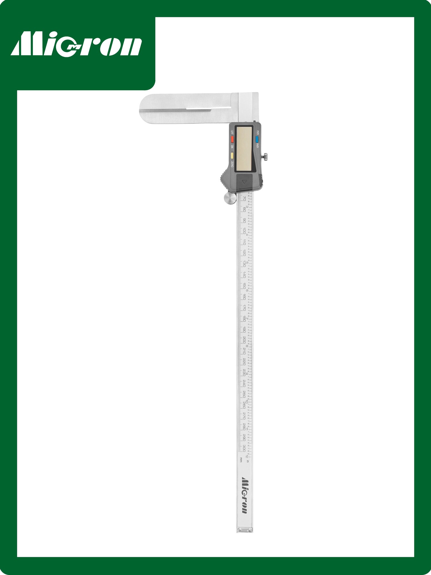 Штангенциркуль лезвийный Micron ШЦЦСЛ-300 (20-300) 0,01 электронный (грси № 94906-25)
