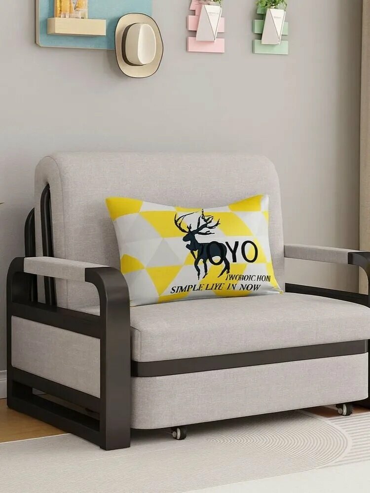 Кресло-кровать, 82х78х85 см, темно-бежевый