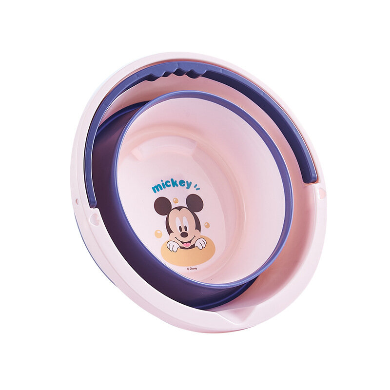 Складное ведро для воды с мультяшным медведем-клубникой, уличное домашнее ведро, ведро для рыбалки, детское художественное ведро