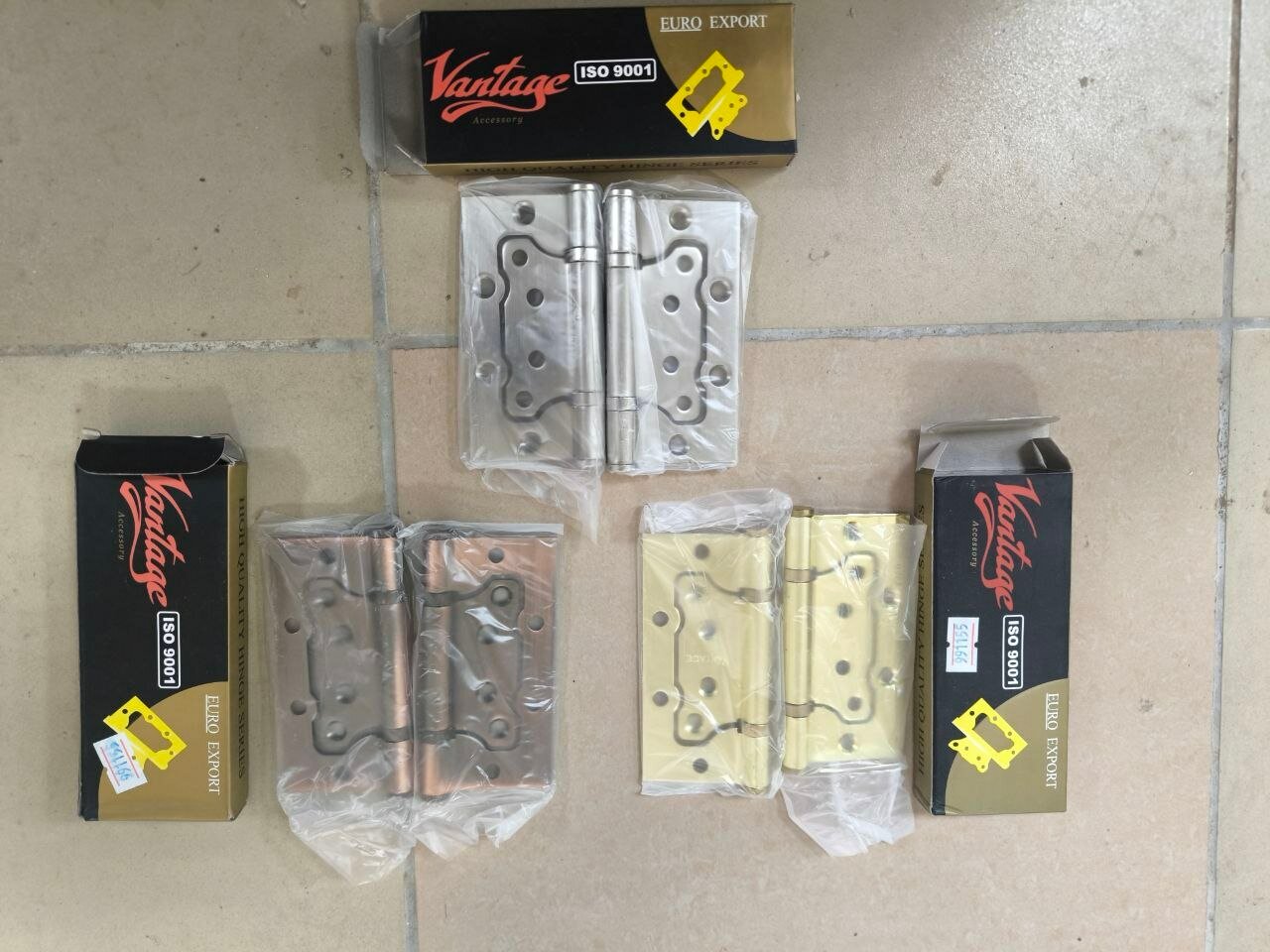 Петля дверная "бабочка" VINTAGE (к-т 2шт.) золото