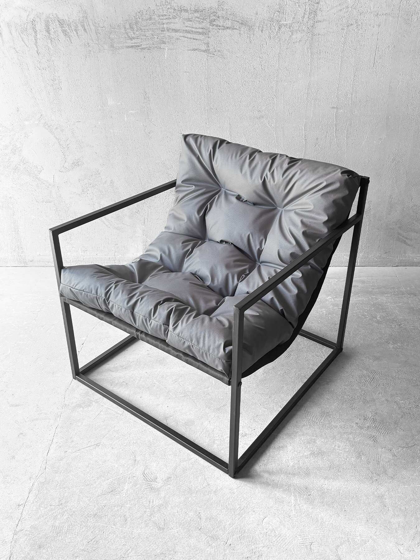 Уличное кресло Лофтовик Комфи + оксфорд серый