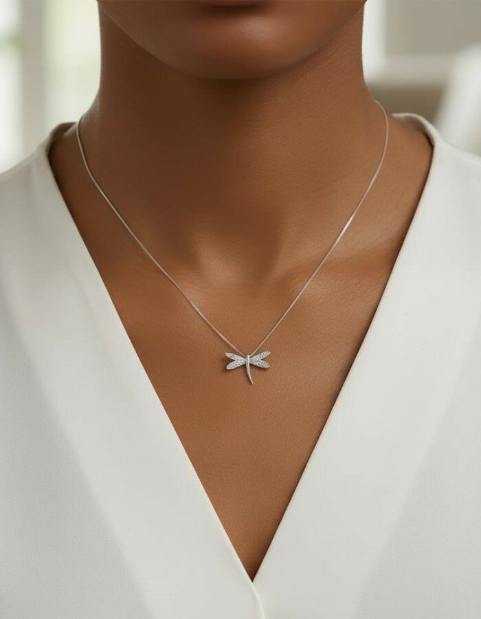 Колье, циркон