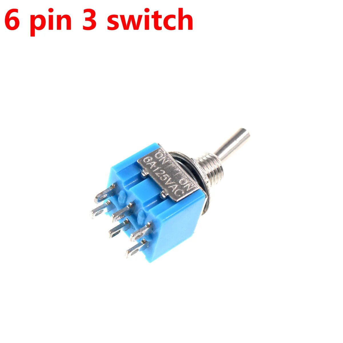 6pin 3-позиционный переключатель, 10шт, цвет: 203