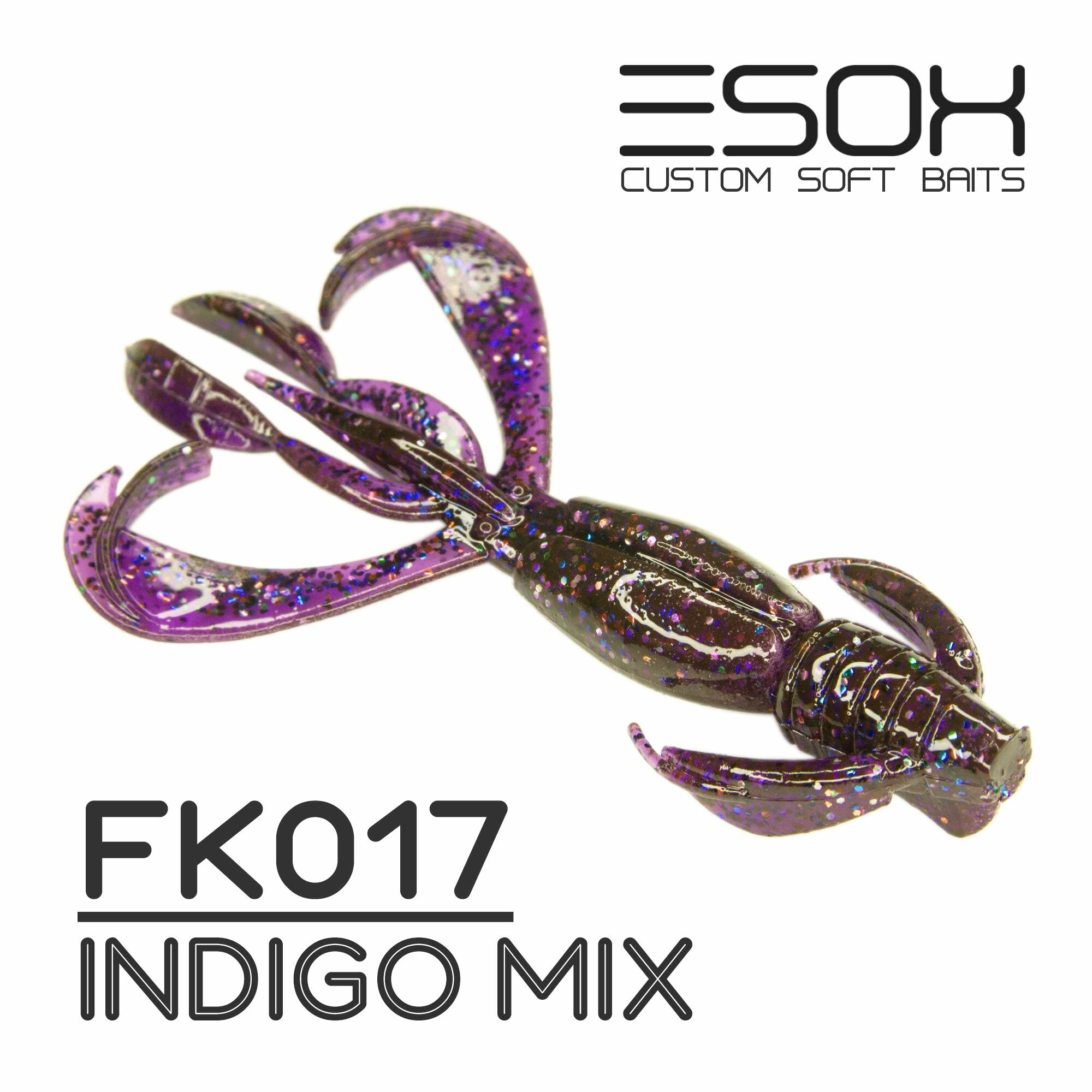 ESOX Flapper 3.5" (90мм) 4шт / Мягкая приманка для рыбалки