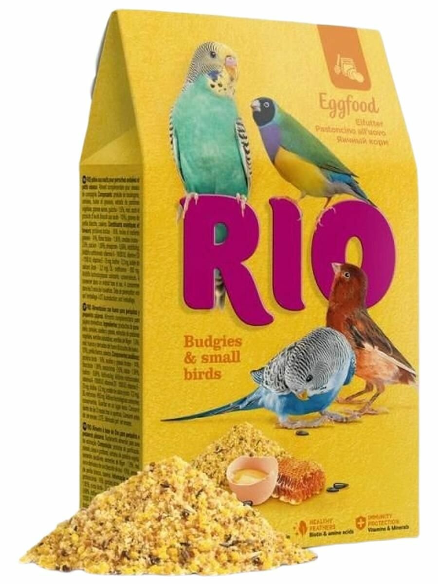 Яичный корм для волнистых попугайчиков и других мелких птиц 250г РИО