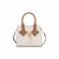 Сумка MICHAEL KORS HAMILTON, фактура тиснение, ванильный