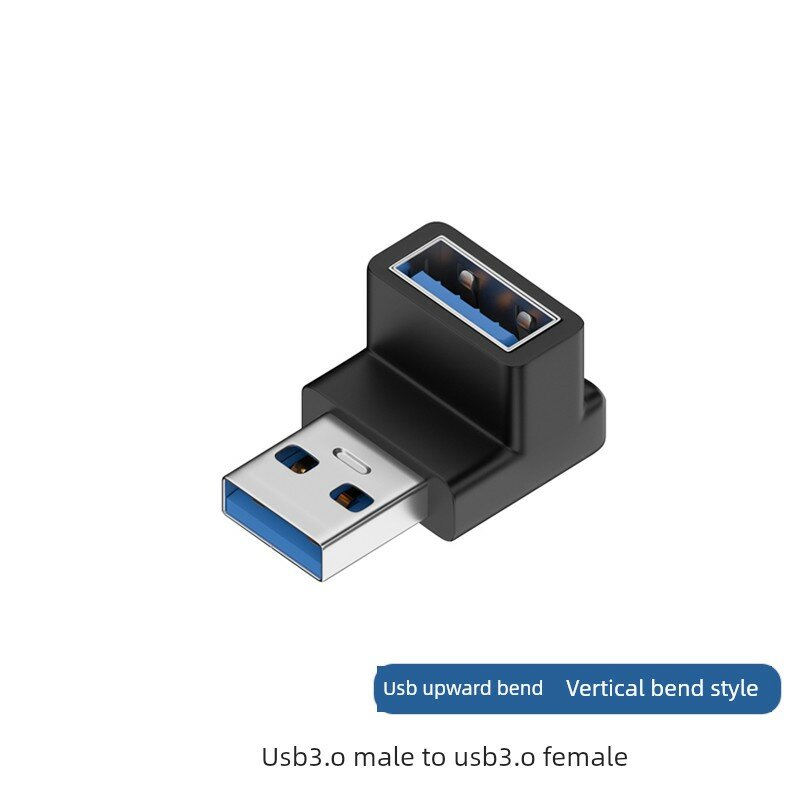 USB 3.0 Type-C в USB-A 3.0 адаптер с вертикальным изгибом вверх для быстрой зарядки