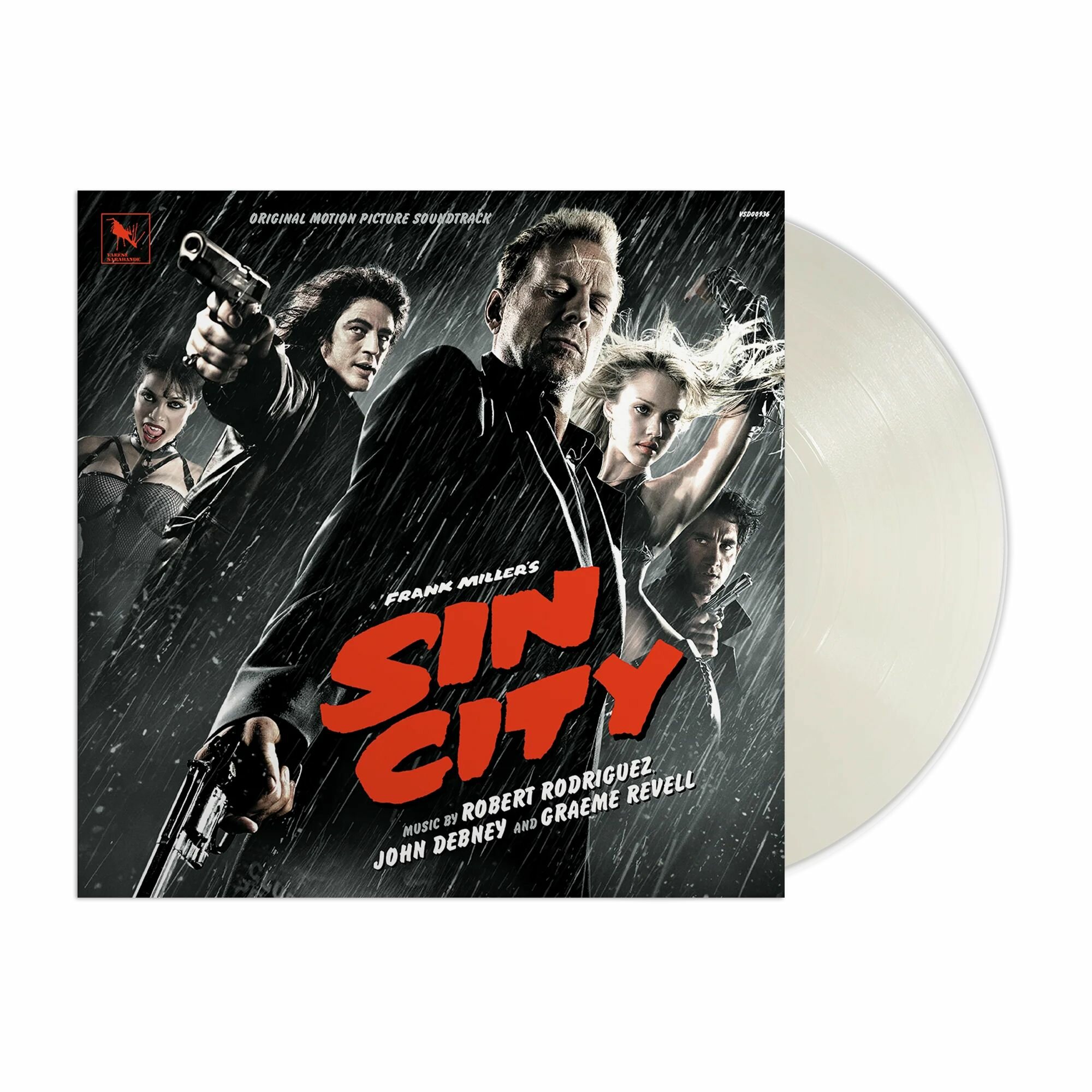 Город Грехов OST (500шт в мире Milky Clear USA Limited Soundtrack) Цвет: Молочный, Ультра-Редкая Виниловая Пластинка из США, Саундтрек Frank Miller's Sin City