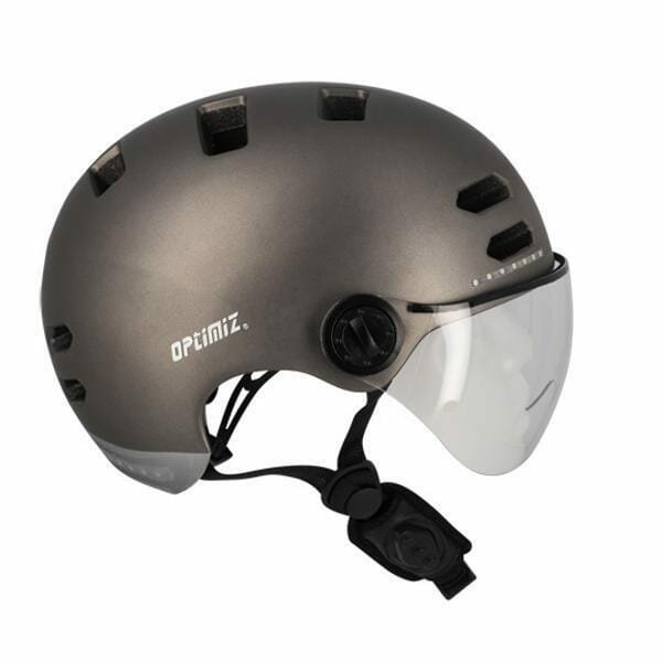 DECATHLON шлем защитный Optimiz O390, серый, размер 58-61 см