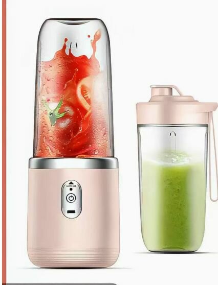 Портативный блендер Портативный беспроводной микшер, розовый, светло-розовый