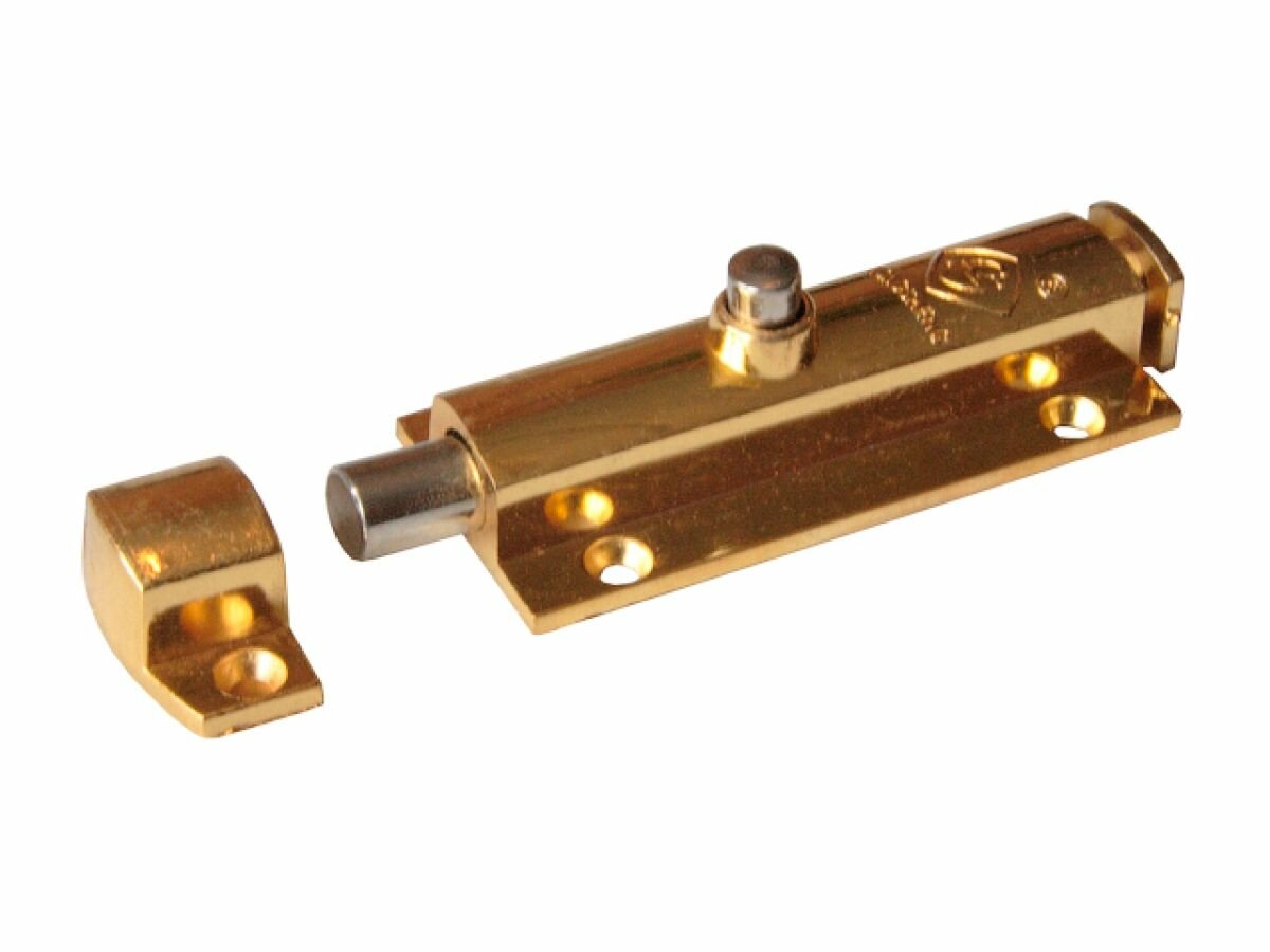 Задвижка мебельная автоматическая STARFIX, цвет золото (SMF-2736)