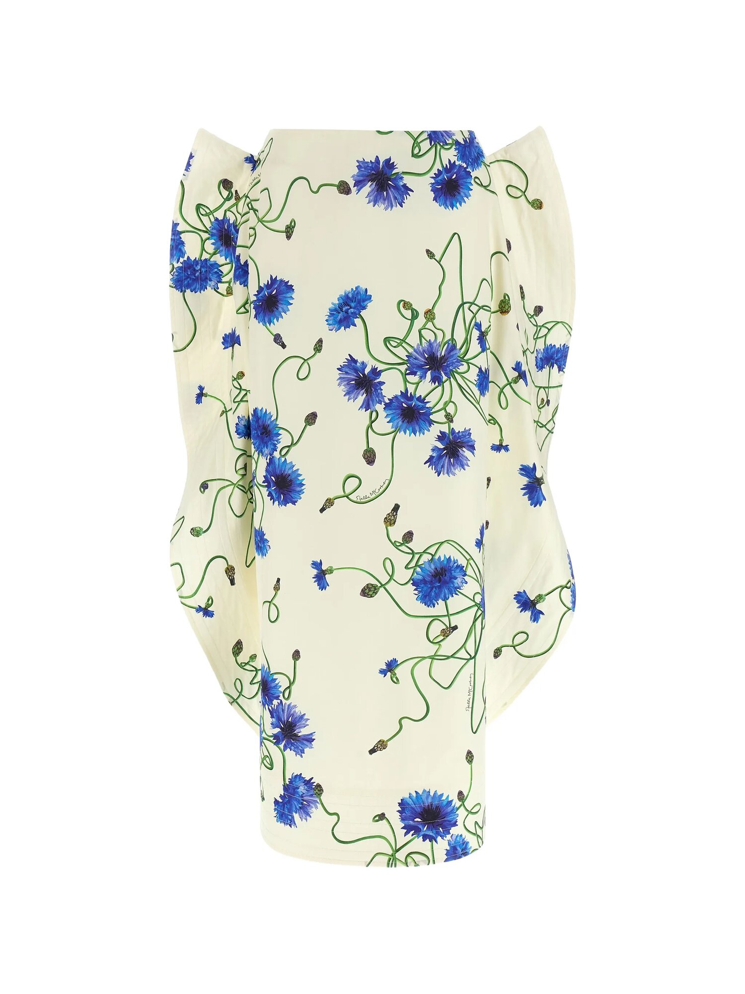 Юбка Stella McCartney Floral ruffled midi skirt