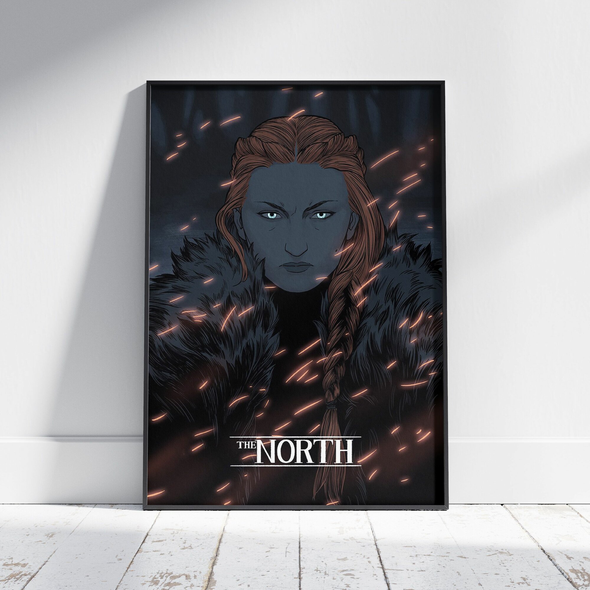 Плакат на стену для интерьера Игра престолов (Санса Старк 6) - Постер по сериалу формата A3 (30х42 см)