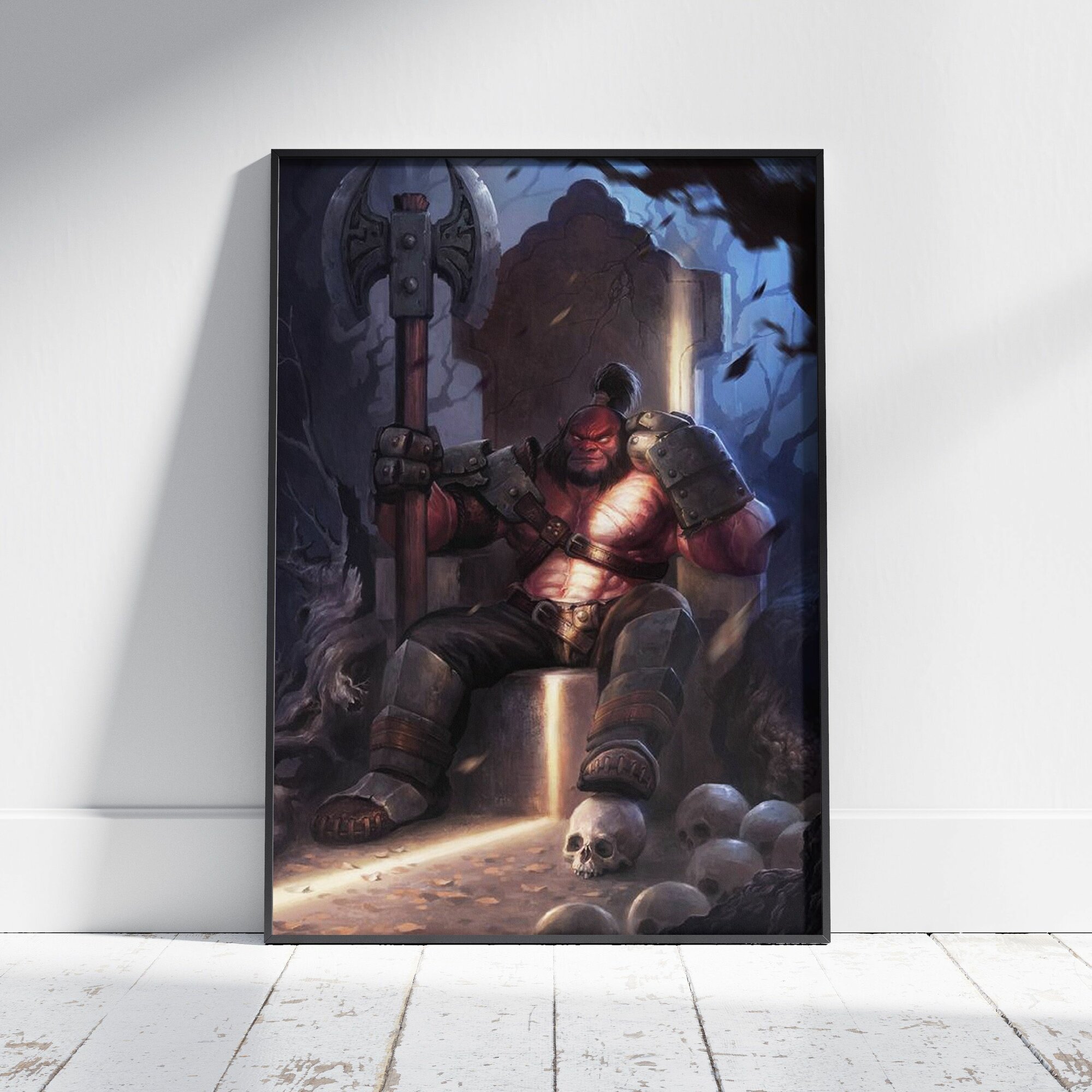 Плакат на стену для интерьера Dota 2 (Axe 4) - Постер по игре формата A3 (30х42 см)