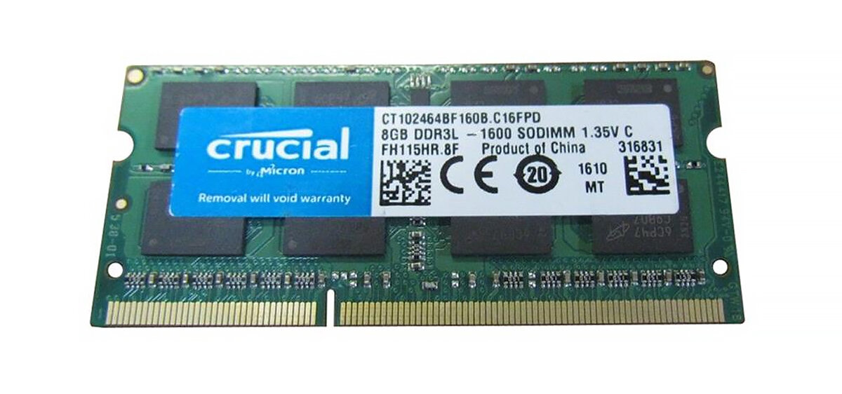 Оперативная память Crucial CT102464BF160B. C16FPD DDRIII 8Gb